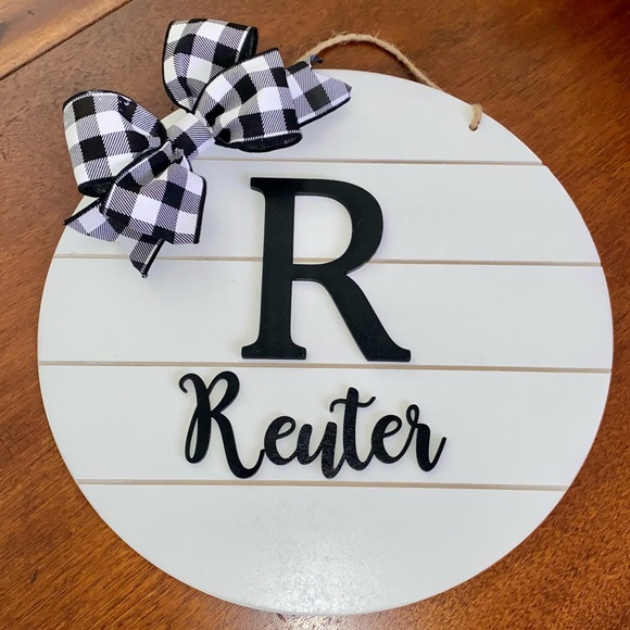 Wall Decor | Shiplap Style Reuter Family Door Sign Home Decor | Poshmark